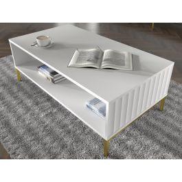 Table basse WAVOS 90 cm blanc